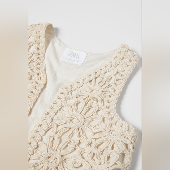 Zara | Jackets & Coats | Zara Kids Limited Edition Crochet Vest | Poshmark